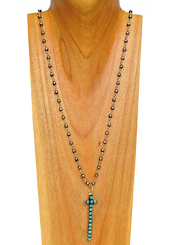 Small Turquoise Cross Pendant – Trends & Traditions Boutique